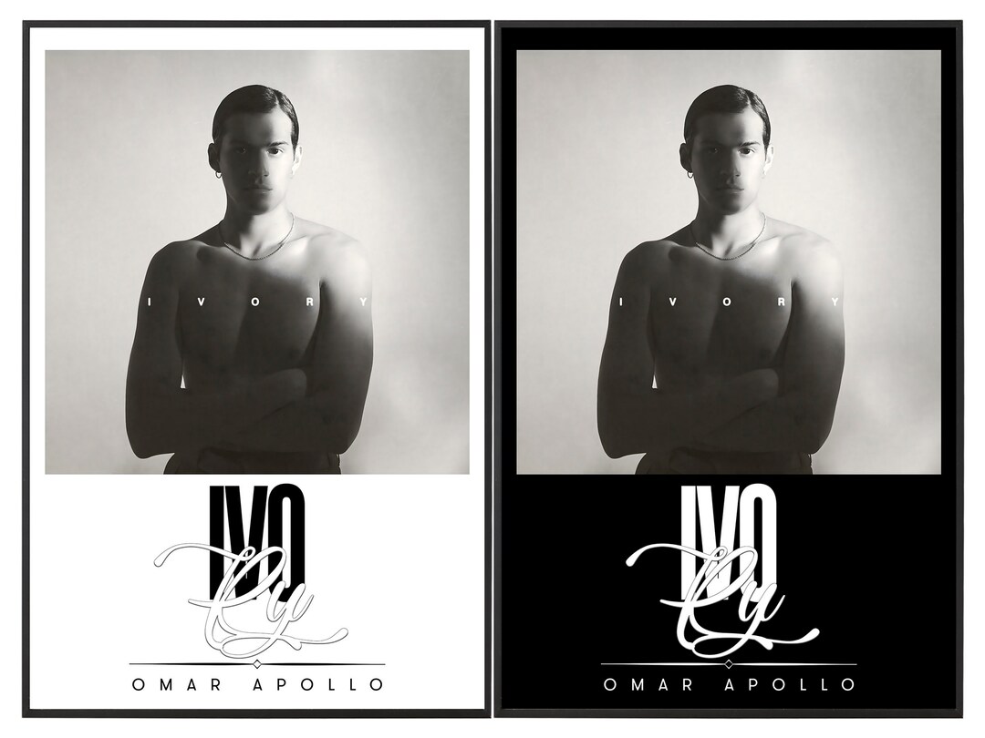 Omar Apollo Poster, Ivory Album Cover, Omar Apollo Print, R&B Music ...