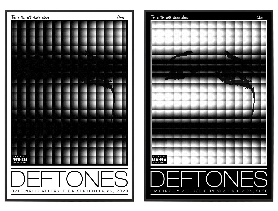 Deftones Poster, Ohms Poster, Deftones Gift, Deftones Print ...