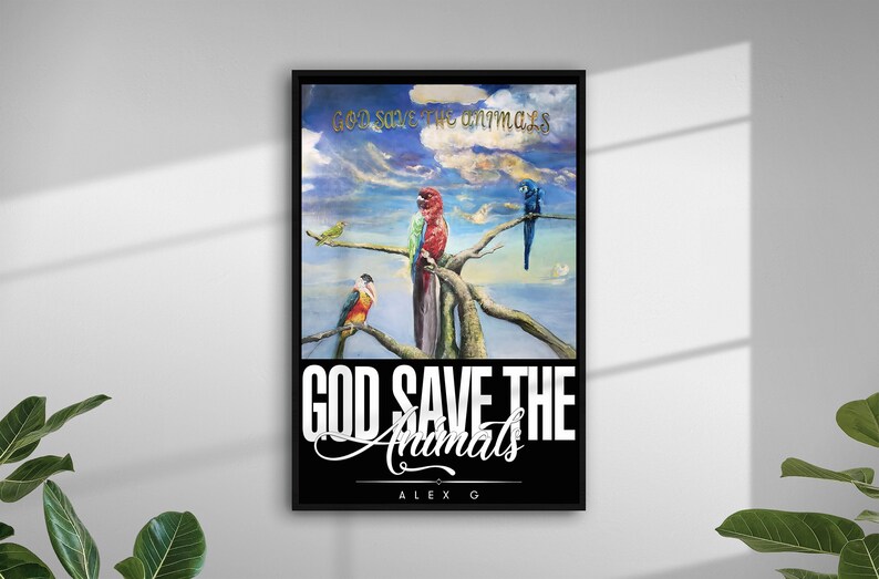 Alex G Poster, God Save the Animals, Alex G Print, Indie Rock Music ...