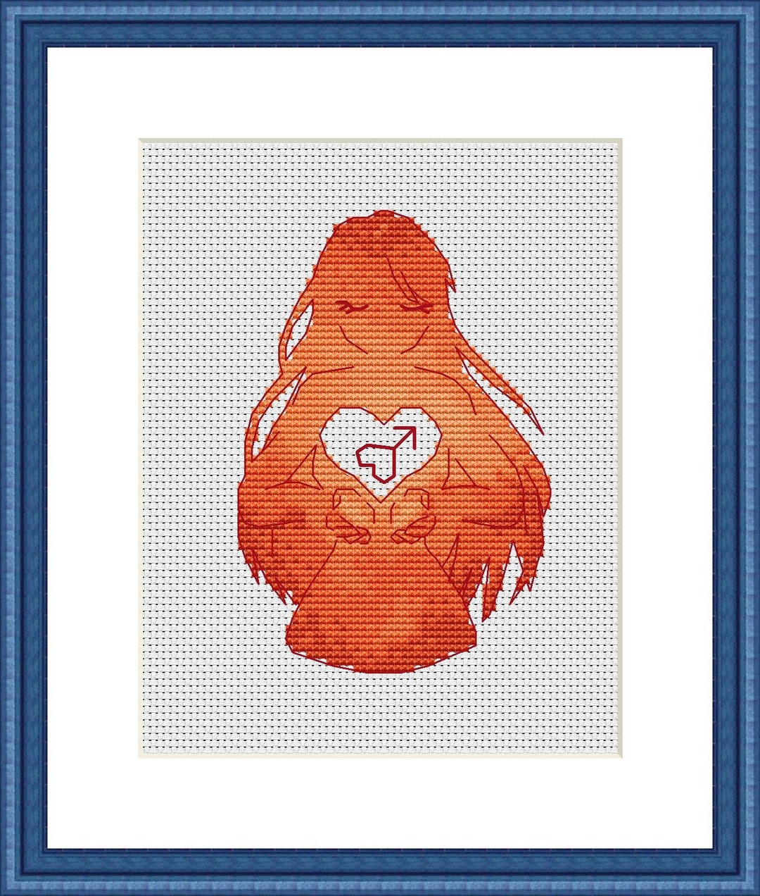 Sailor Mars Silhouette Cross Stitch Pattern PDF File Instant Download ...