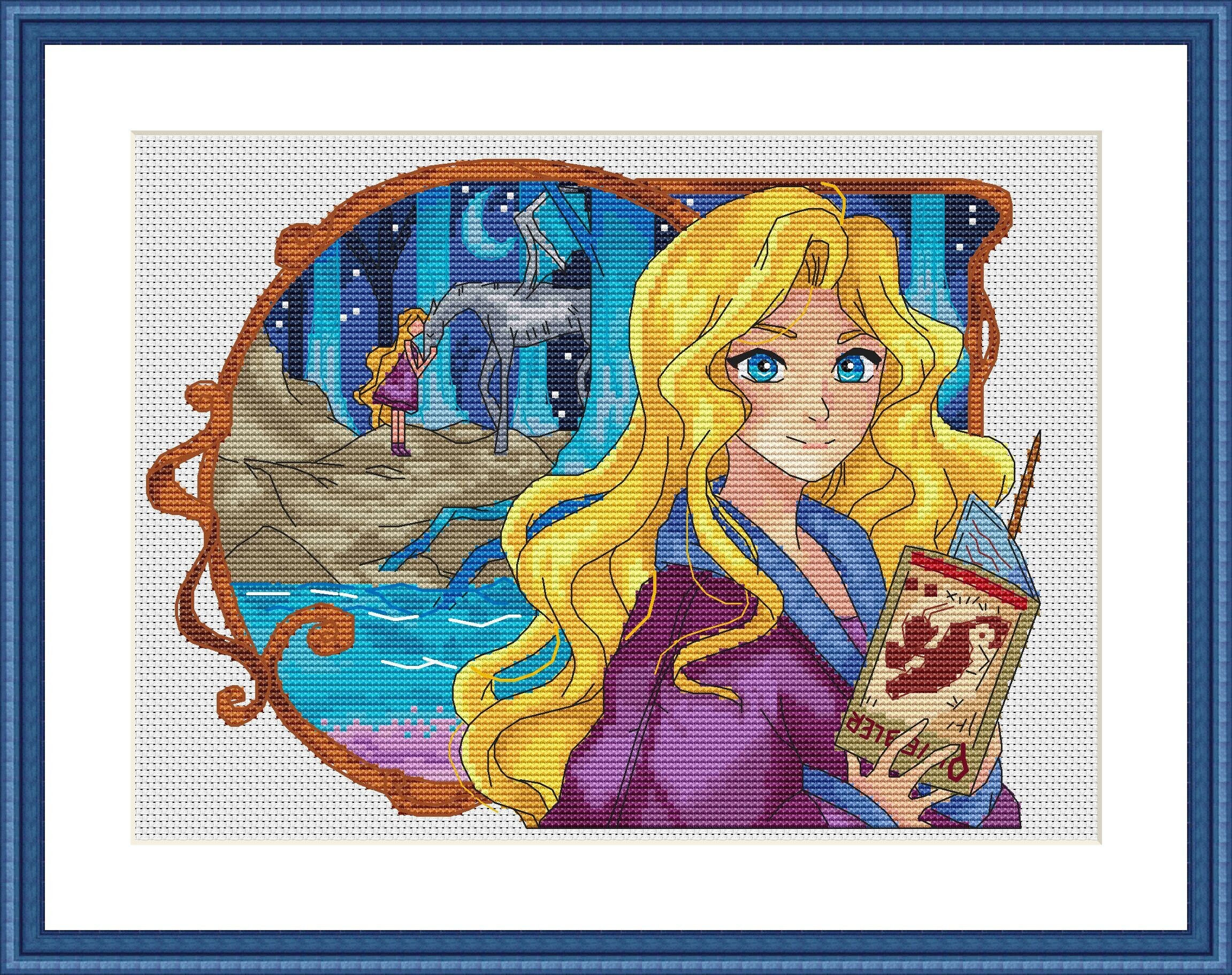 Witch Luna Lovegood Cross Stitch Pattern PDF File Instant Download DMC ...