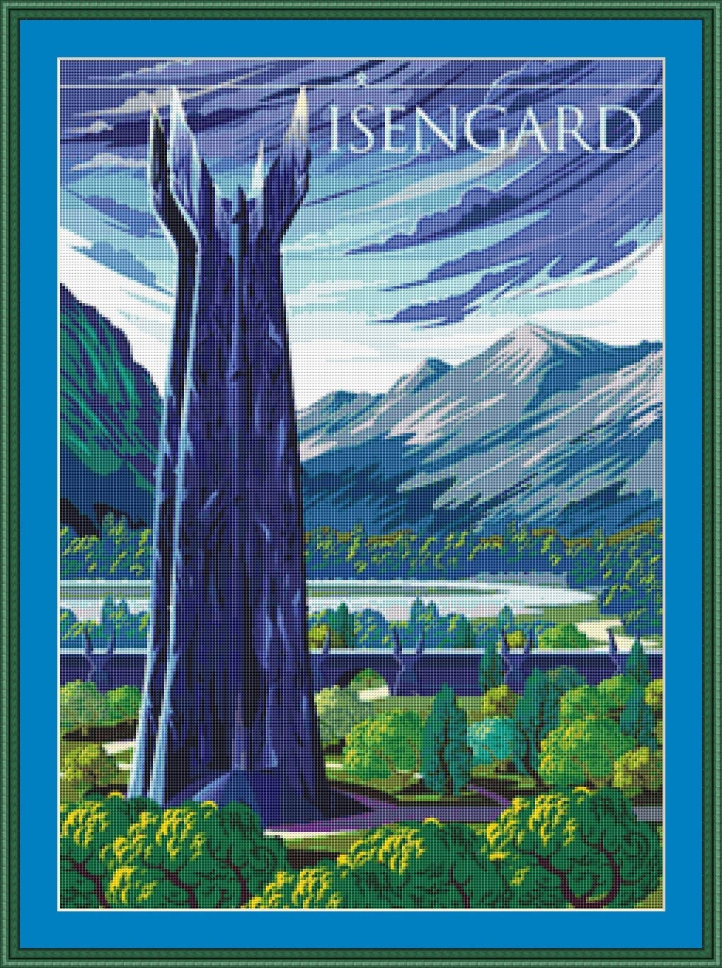 Fantasy LOTR Lanscape Isengard Supersize Cross Stitch Pattern PDF File ...