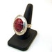 JETSON RING Crimson Red - Handmade Copper Enamel and Sterling Silver ...