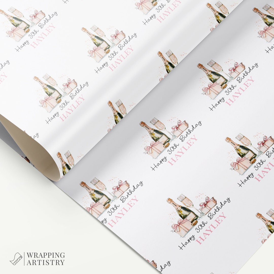 Personalized Birthday Wrapping Paper, Custom Gift Wrapping ...