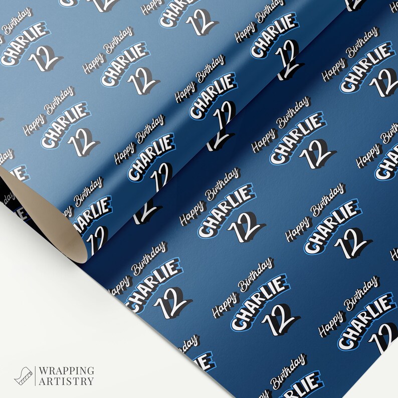 Personalized Birthday Wrapping Paper, Custom Gift Wrapping ...