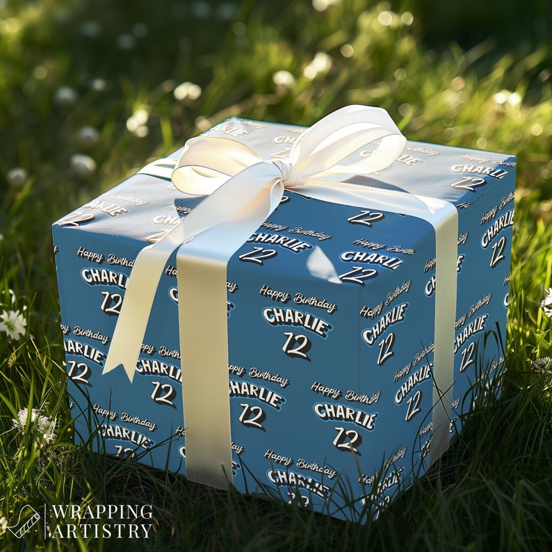 Personalized Birthday Wrapping Paper, Custom Gift Wrapping ...