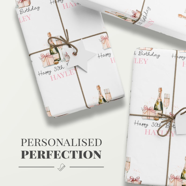 Personalized Birthday Wrapping Paper, Custom Gift Wrapping ...