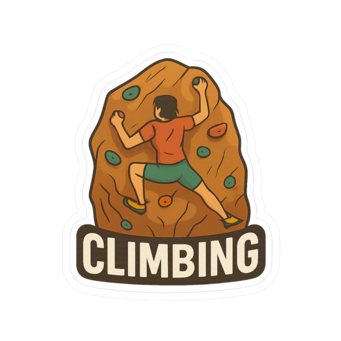 Climbing Stickers, Adventure Rock Climbing Decals, Outdoor Enthusiasts ...