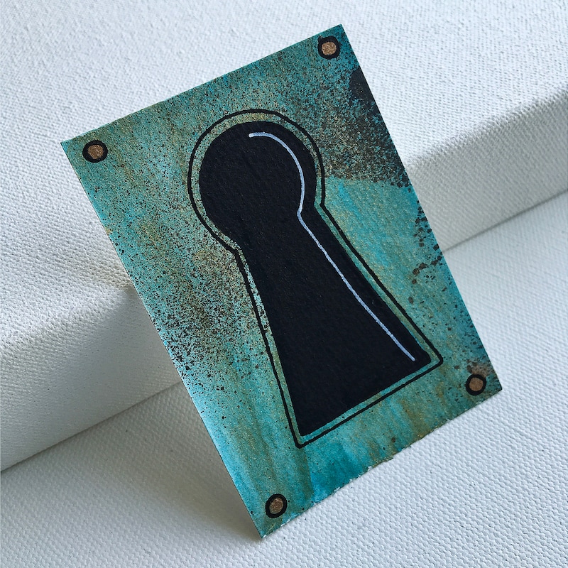 Keyhole Art Painting - Etsy