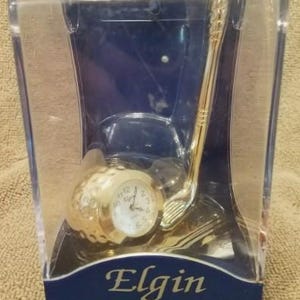 Elgin Golf Theme Mini Clock - Etsy