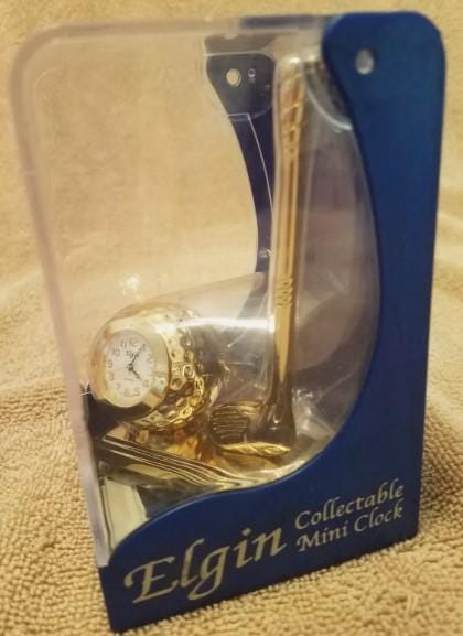 Elgin Golf Theme Mini Clock - Etsy