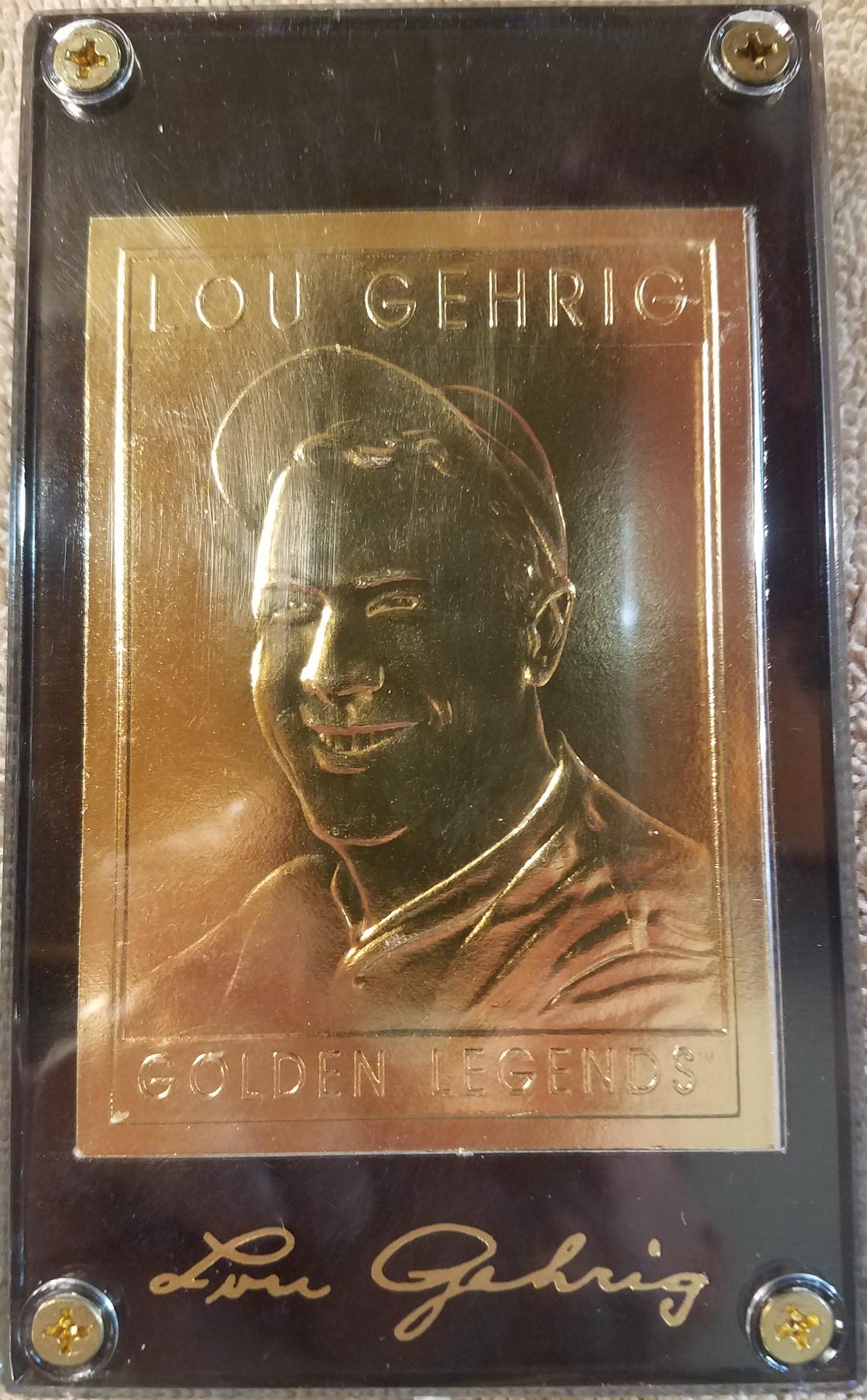 Lou Gehrig "golden Legend" Card - Etsy