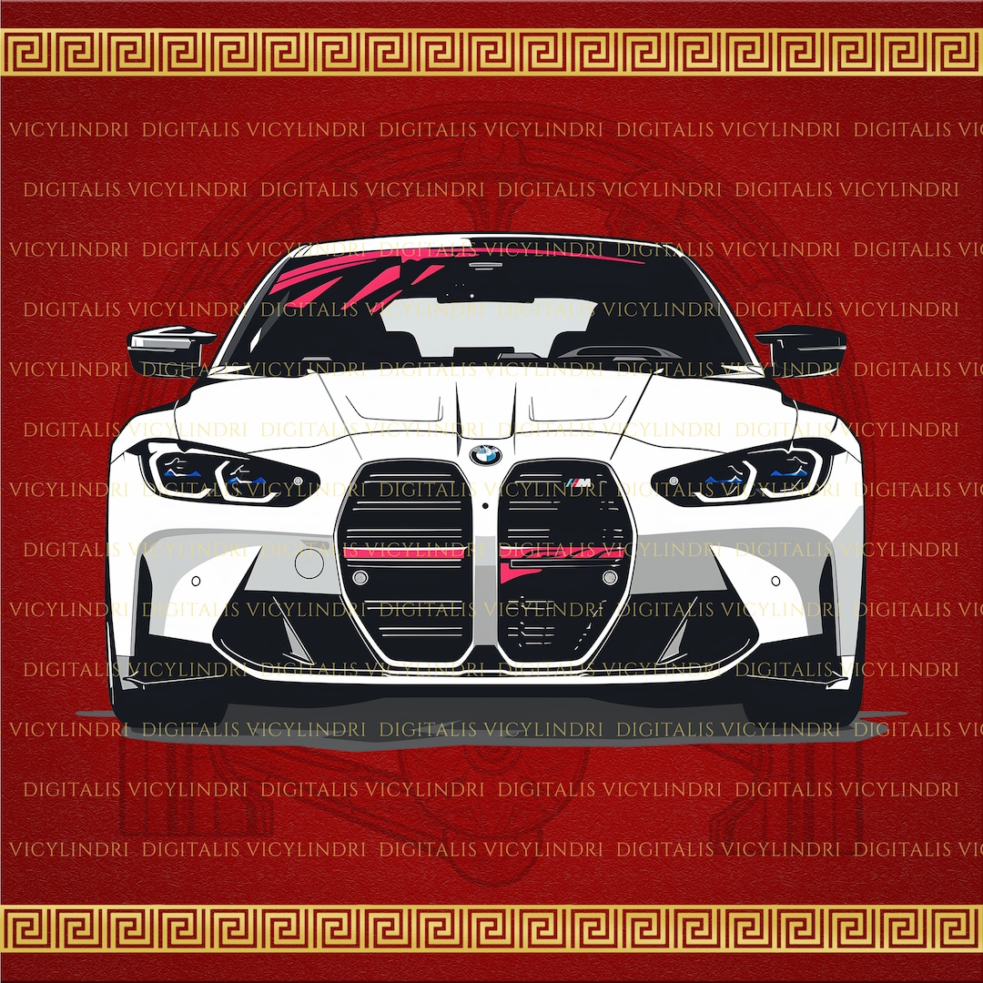 BMW M3 Competition G80 PNG, BMW Decal, Car Printables, Bumper Sticker ...