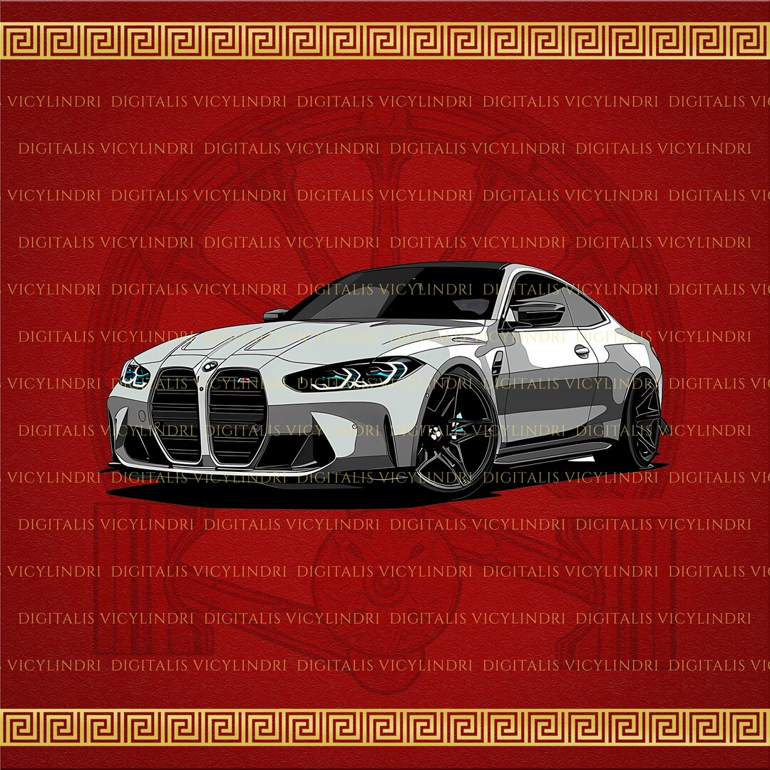 BMW M4 Competition G82 PNG, BMW Decal, Car Printables, Bumper Sticker ...