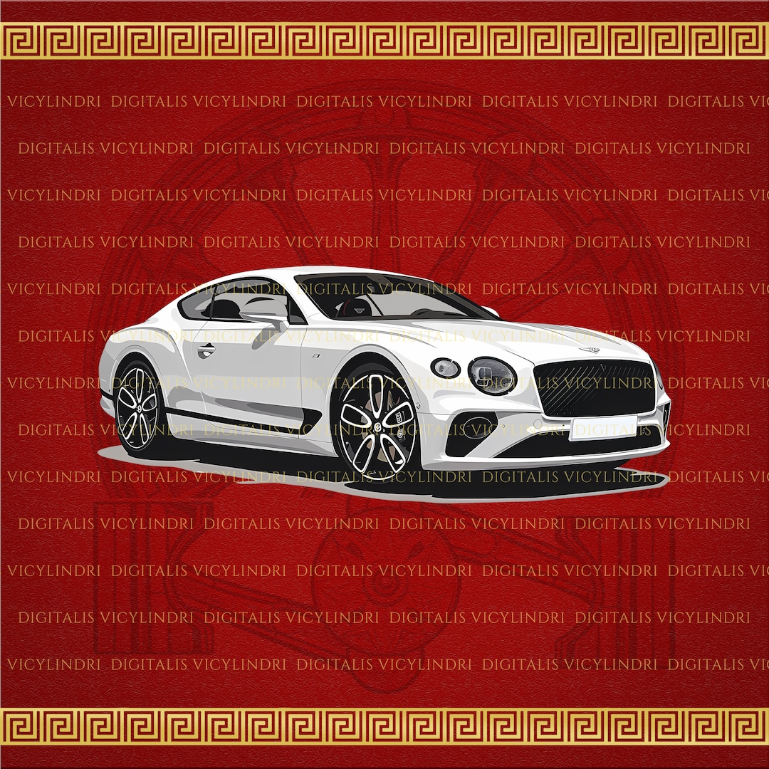 Bentley Continental GT PNG, Bentley Decal, Car Printables, Bumper ...