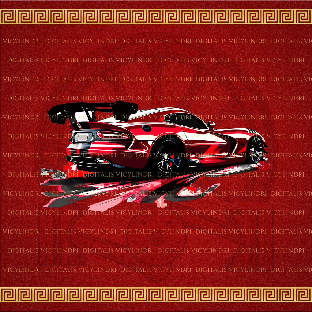 Dodge Viper ACR PNG, Dodge Decal, Car Printables, Bumper Sticker Design ...