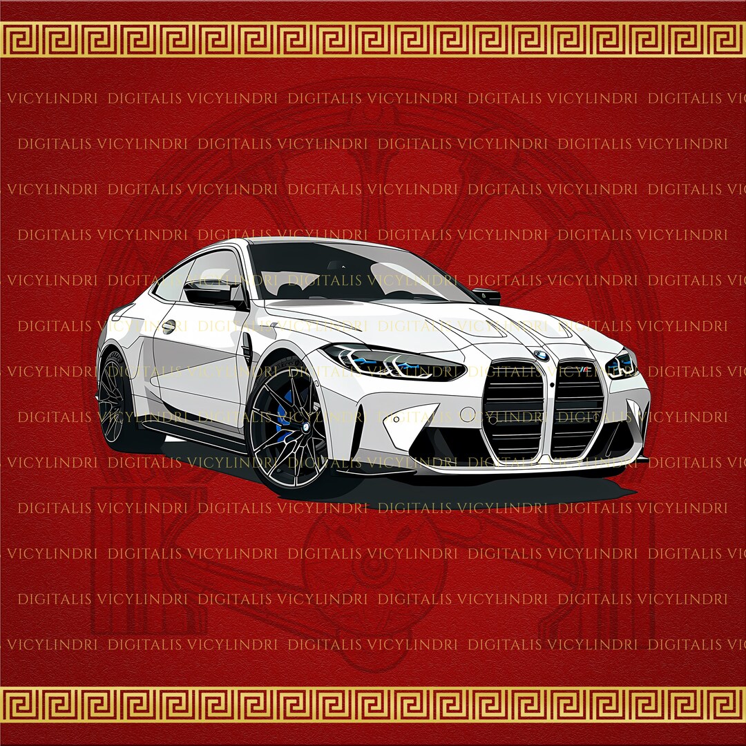 BMW M4 Competition G82 PNG, BMW Decal, Car Printables, Bumper Sticker ...