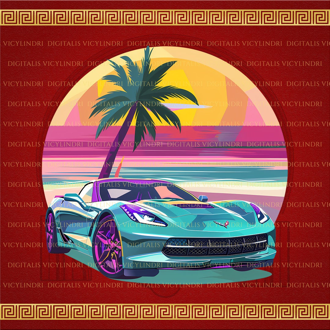 Chevrolet Corvette C7 PNG, Chevy Clipart, Car Decal, Car Printables ...