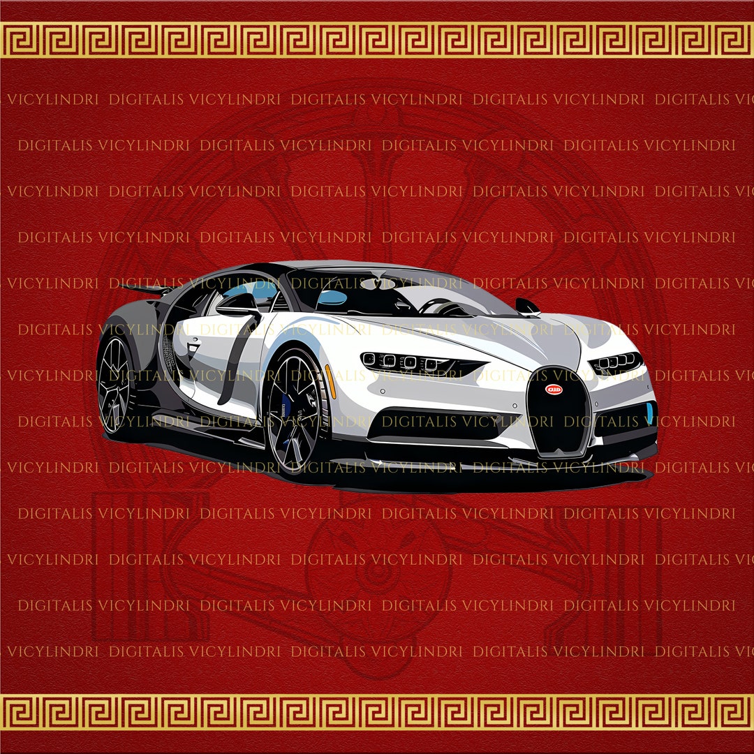 Bugatti Chiron PNG, Bugatti Decal, Car Printables, Bumper Sticker Png ...