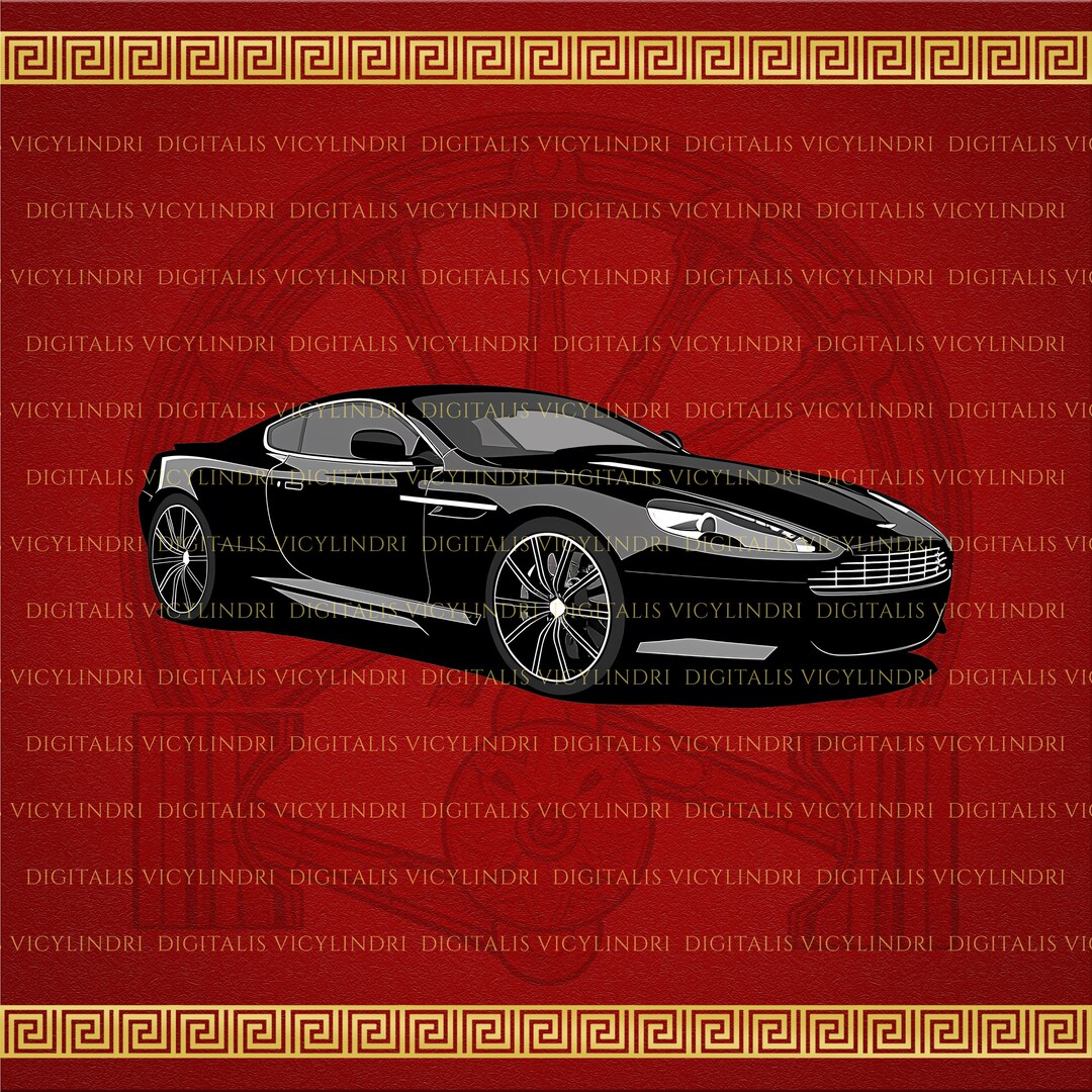 Aston Martin DB9 PNG, Aston Martin Decal, Car Printables, Bumper ...