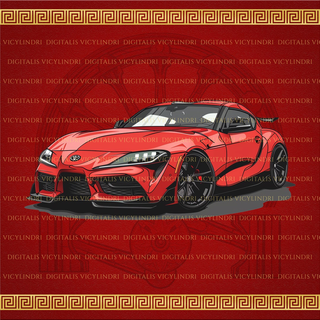 Toyota Supra GR PNG, Jdm Decal, Car Printables, Bumper Sticker Png ...