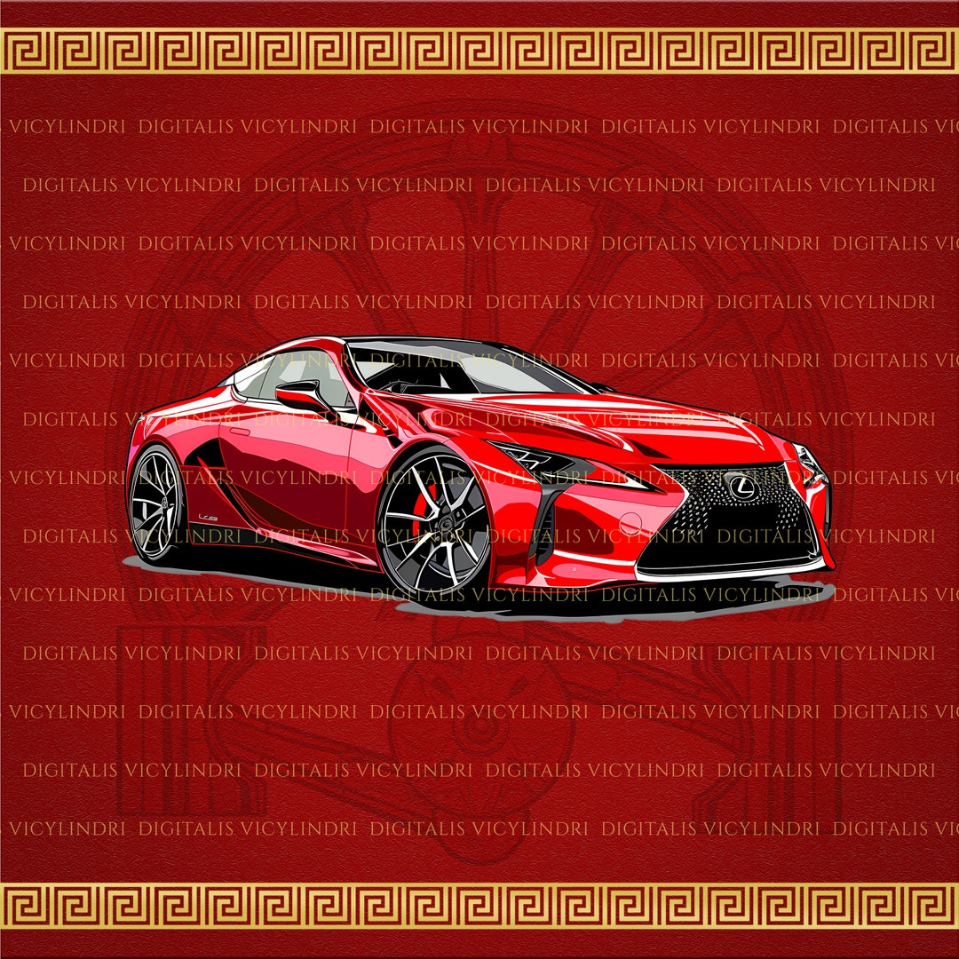 Lexus LC500 PNG, Jdm Decal, Car Printables, Bumper Sticker Png, Bumper ...