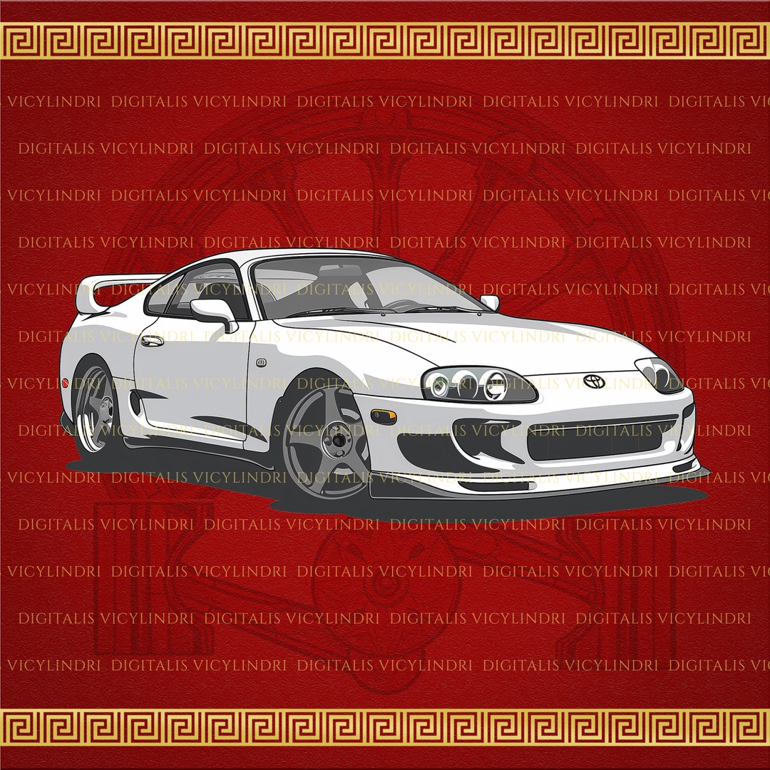 Toyota Supra SVG & PNG, Jdm Decal, Car Printables, Bumper Sticker Png ...