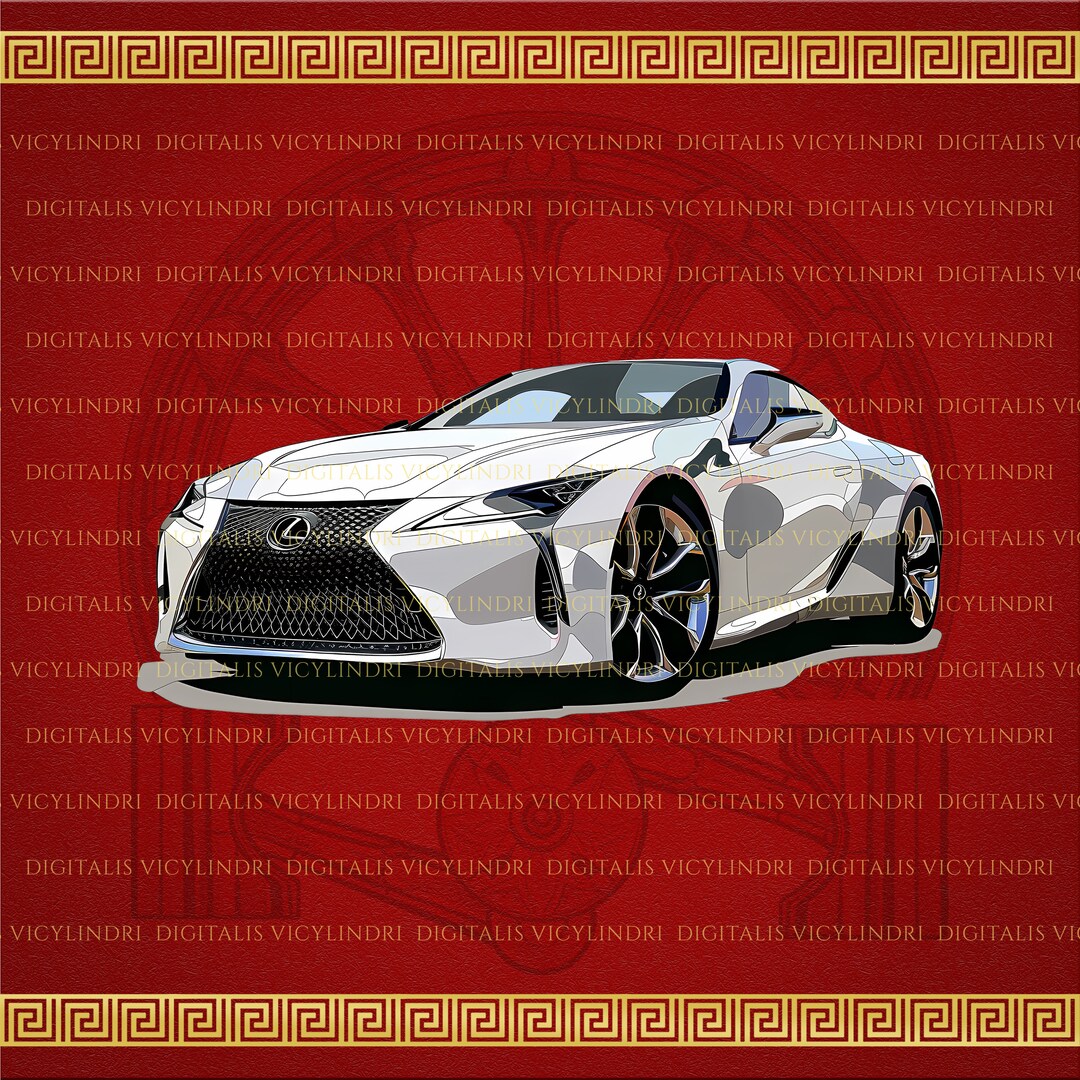 Lexus LC500 PNG, Jdm Decal, Car Printables, Bumper Sticker Png, Bumper ...