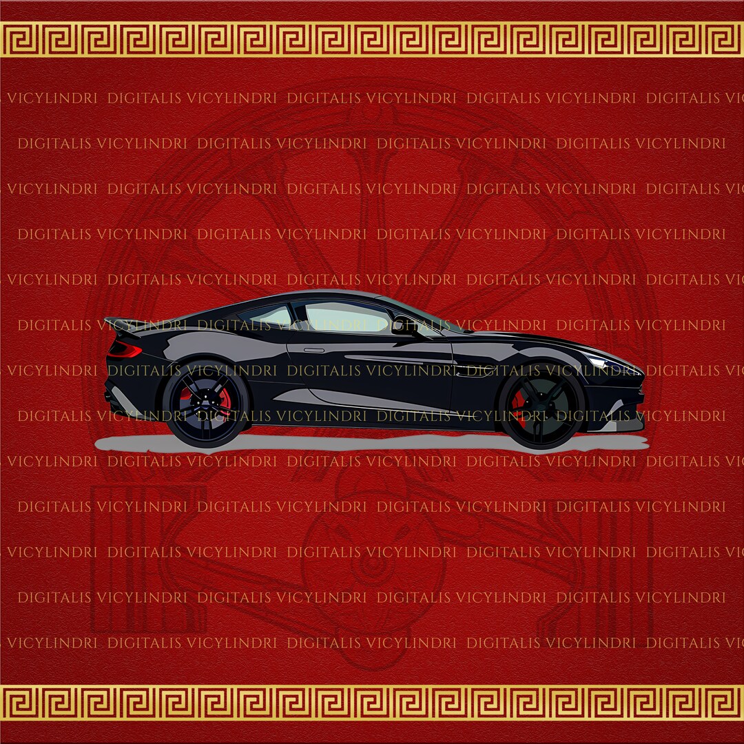 Aston Martin Vanquish PNG, Aston Martin Decal, Car Printables, Bumper ...