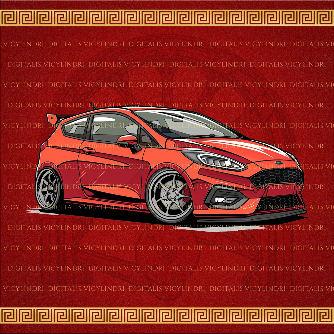 Ford Fiesta ST SVG & PNG, Ford Decal, Car Printables, Bumper Sticker ...