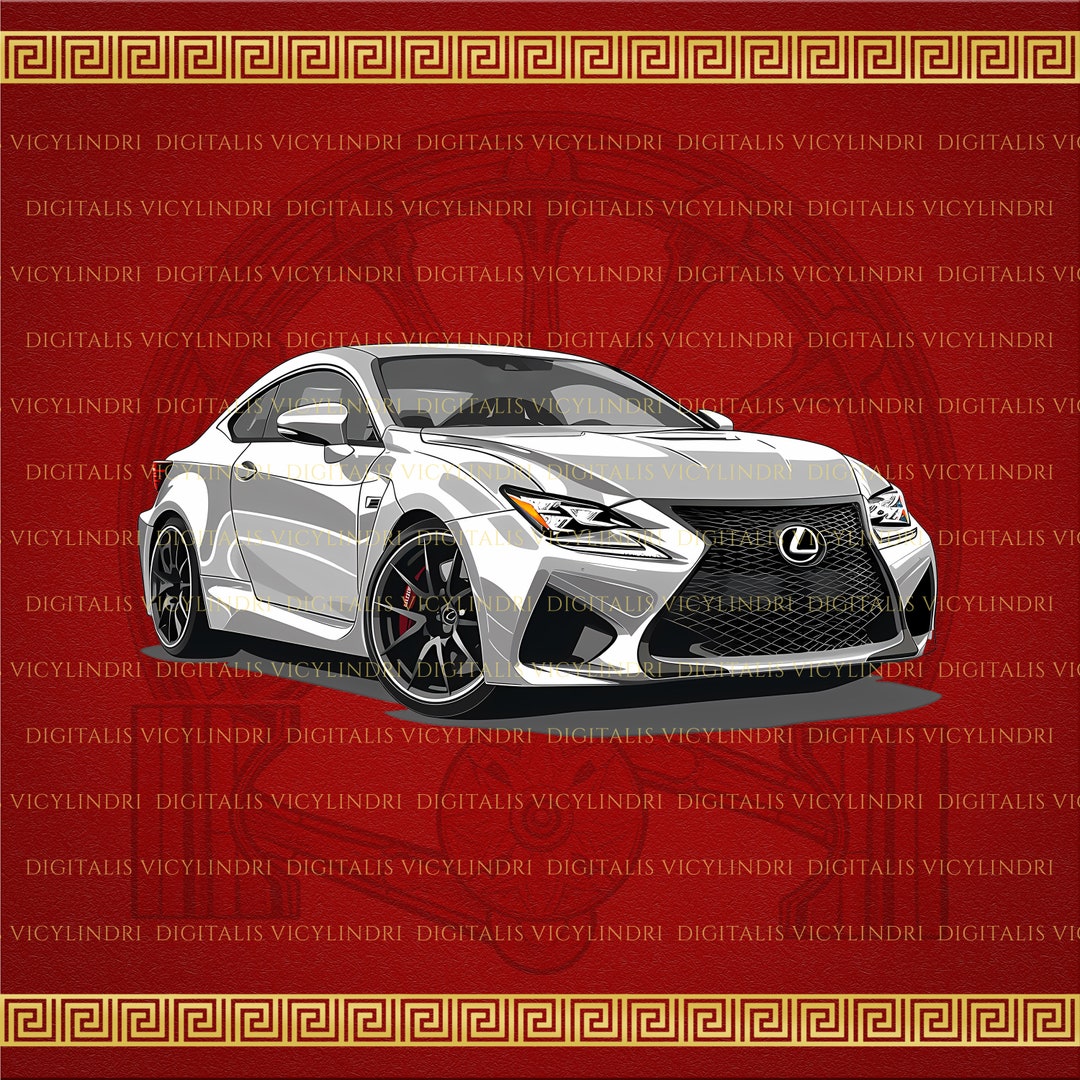 Lexus RC F PNG, Jdm Decal, Car Printables, Bumper Sticker Png, Bumper ...