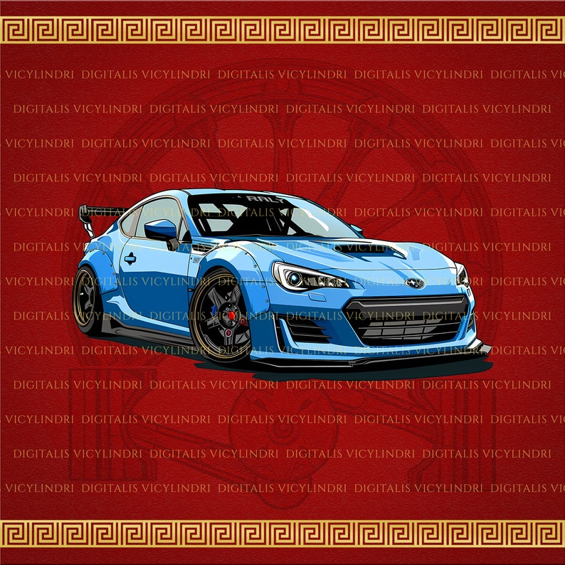 Subaru BRZ PNG, Jdm Decal, Car Printables, Bumper Sticker Png, Bumper ...