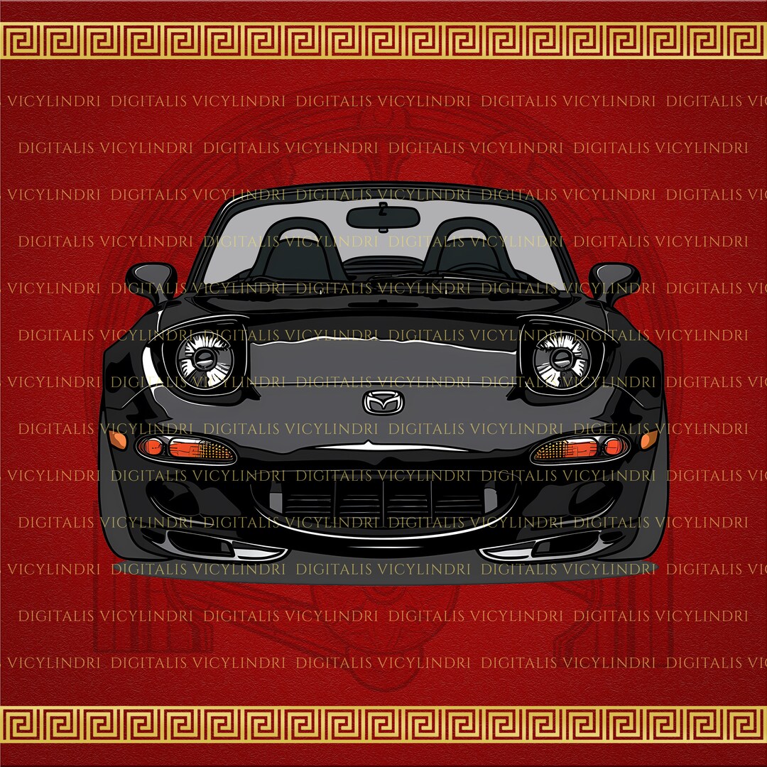 Mazda MX-5 Miata PNG, Jdm Decal, Car Printables, Bumper Sticker Png ...