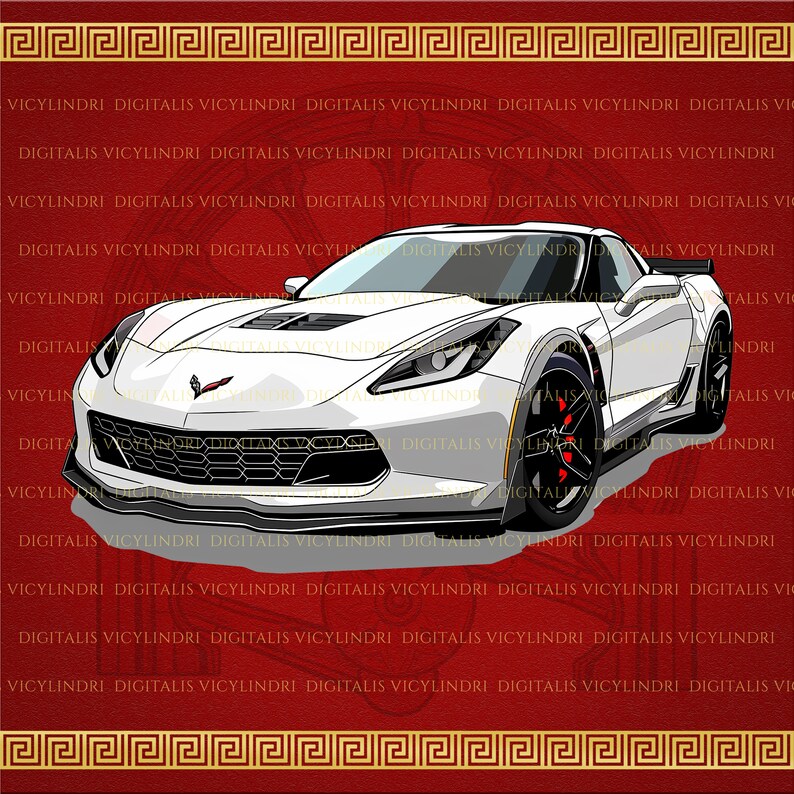 Chevrolet Corvette C7 PNG, Chevy Clipart, Car Decal, Car Printables ...