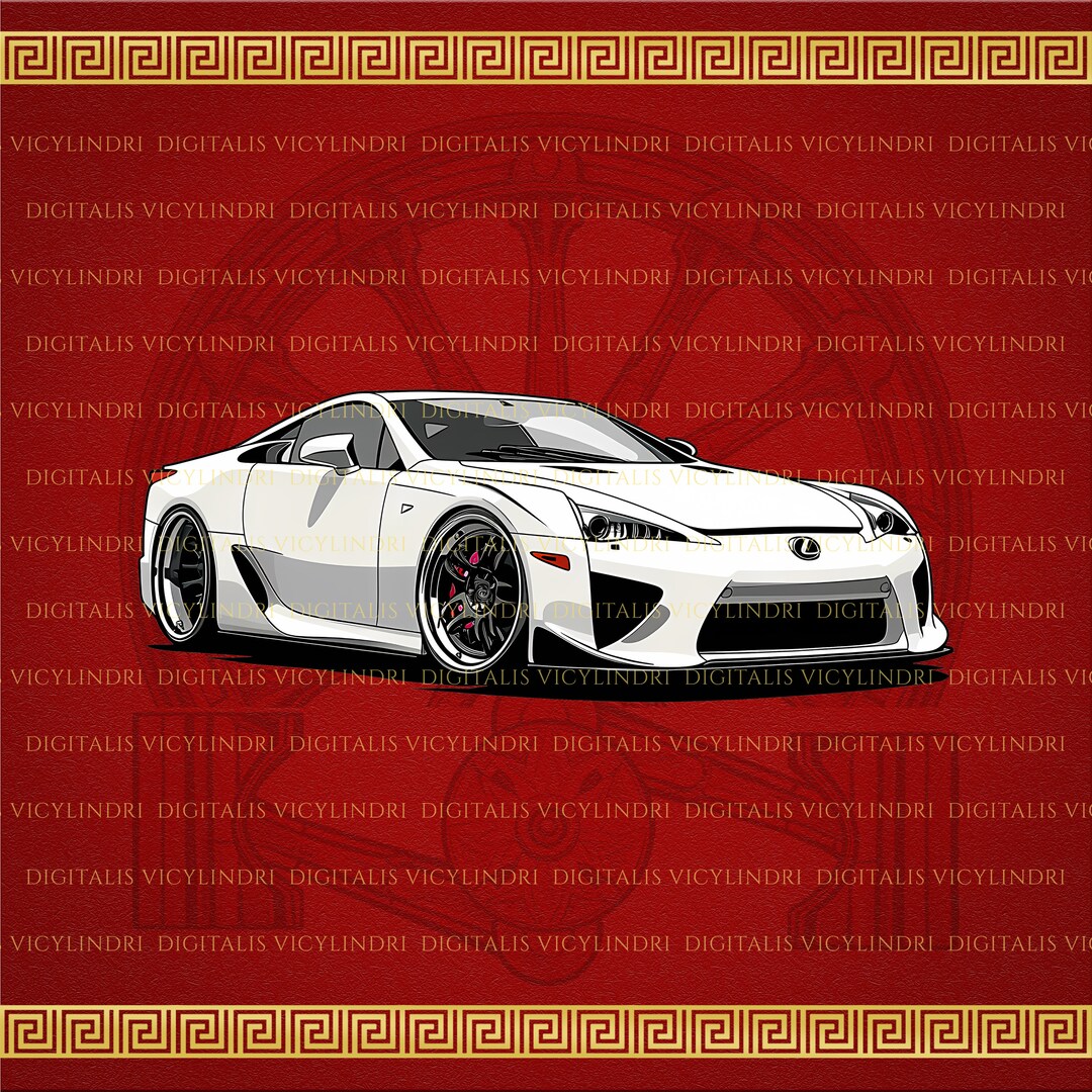 Lexus LFA PNG, Jdm Decal, Car Printables, Bumper Sticker Png, Bumper ...