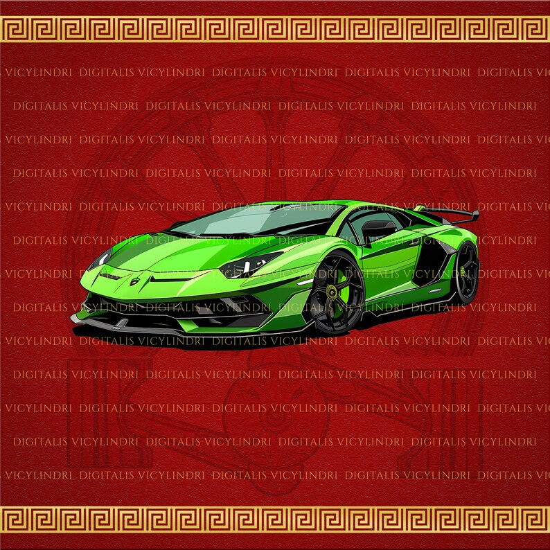 Lamborghini Aventador SVJ PNG, Lamborghini Decal, Car Printables ...