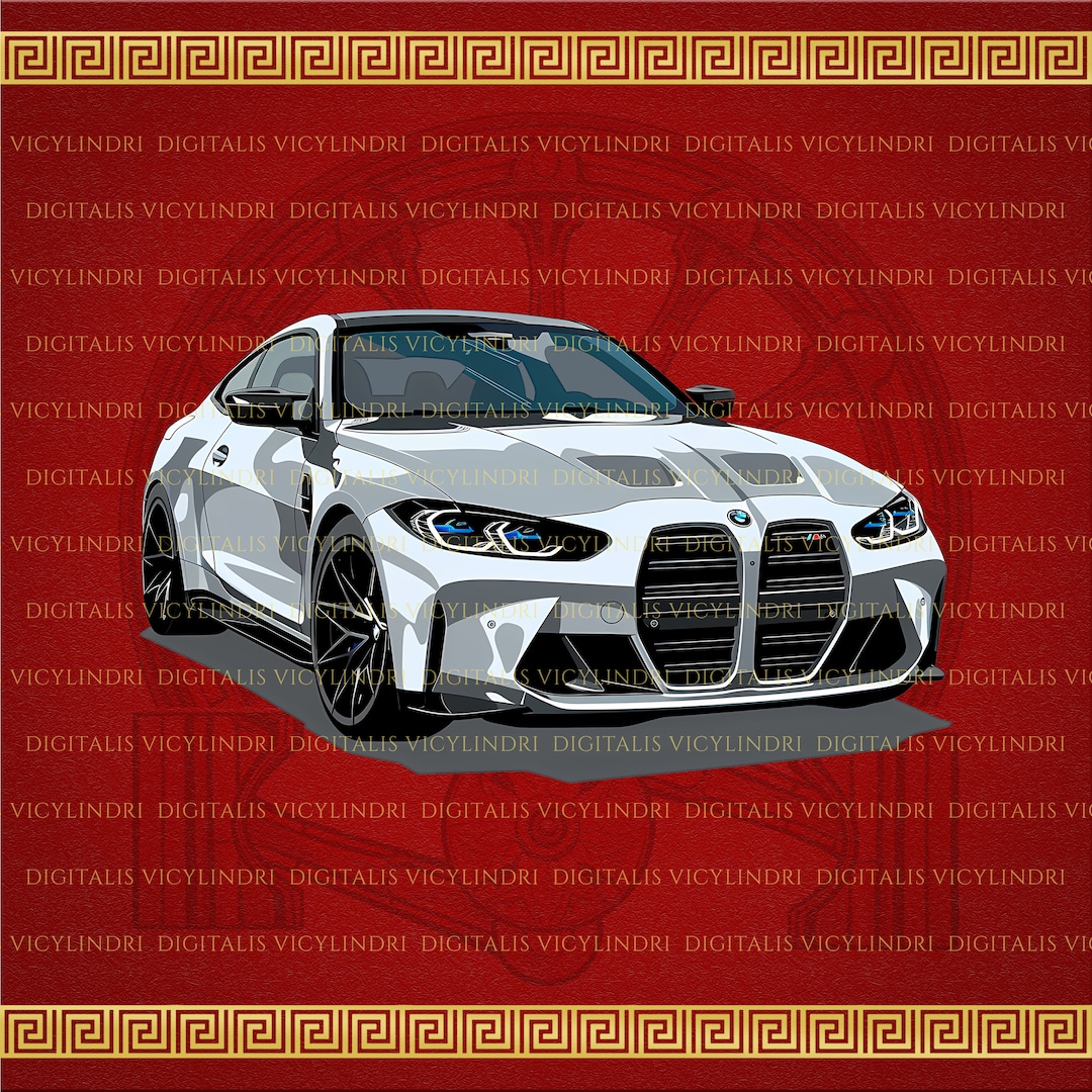 BMW M4 Competition G82 PNG, BMW Decal, Car Printables, Bumper Sticker ...