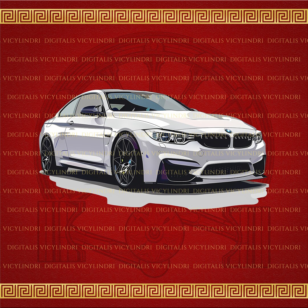 BMW M4 Competition F82 PNG, BMW Decal, Car Printables, Bumper Sticker ...