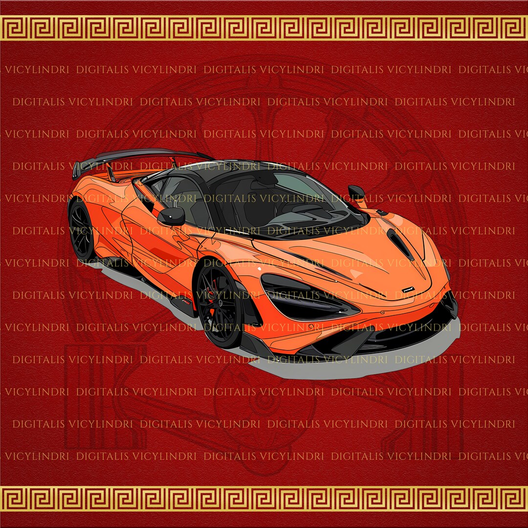 Mclaren 765LT PNG, Mclaren Decal, Car Printables, Bumper Sticker Png ...