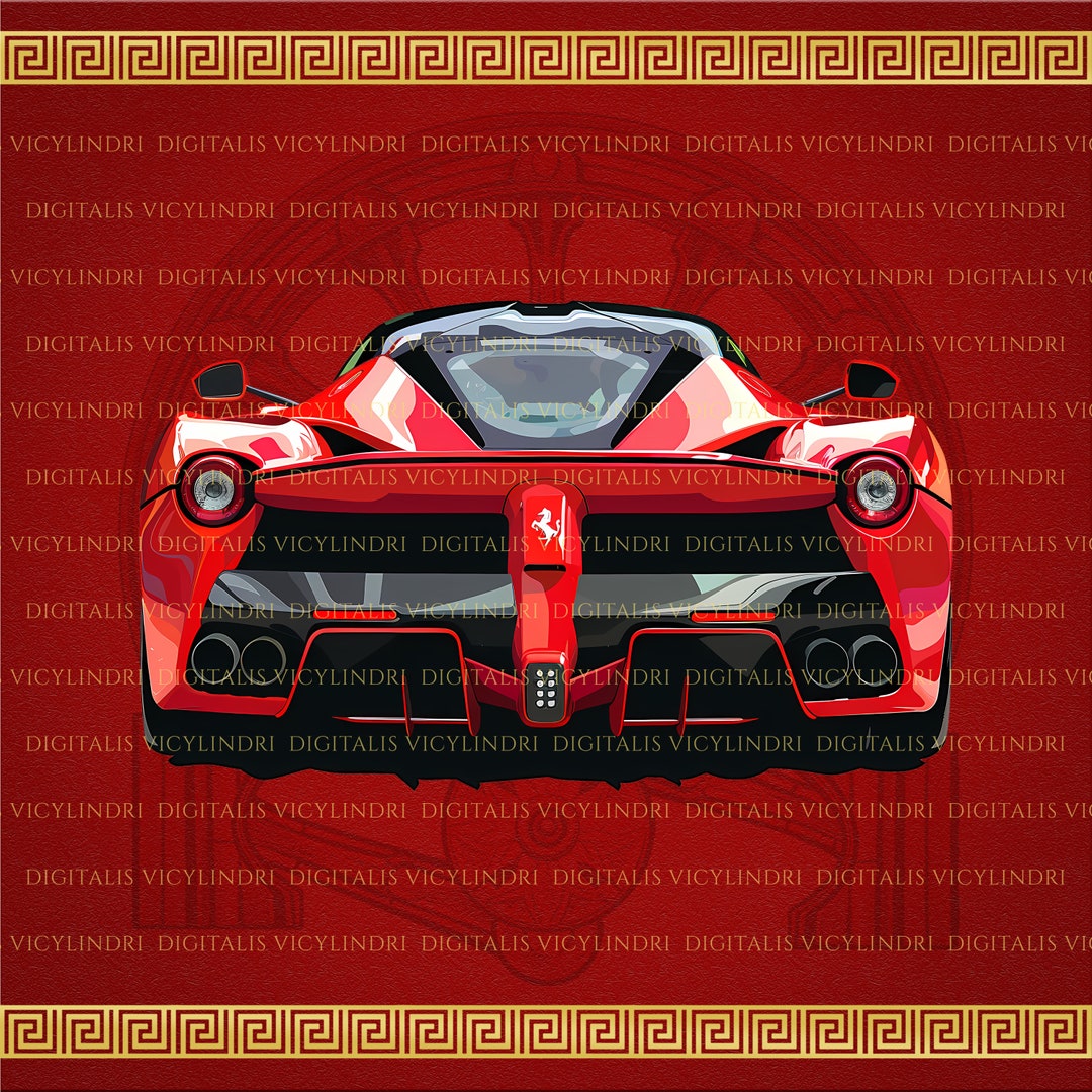Ferrari Laferrari PNG, Ferrari Decal, Car Printables, Bumper Sticker ...