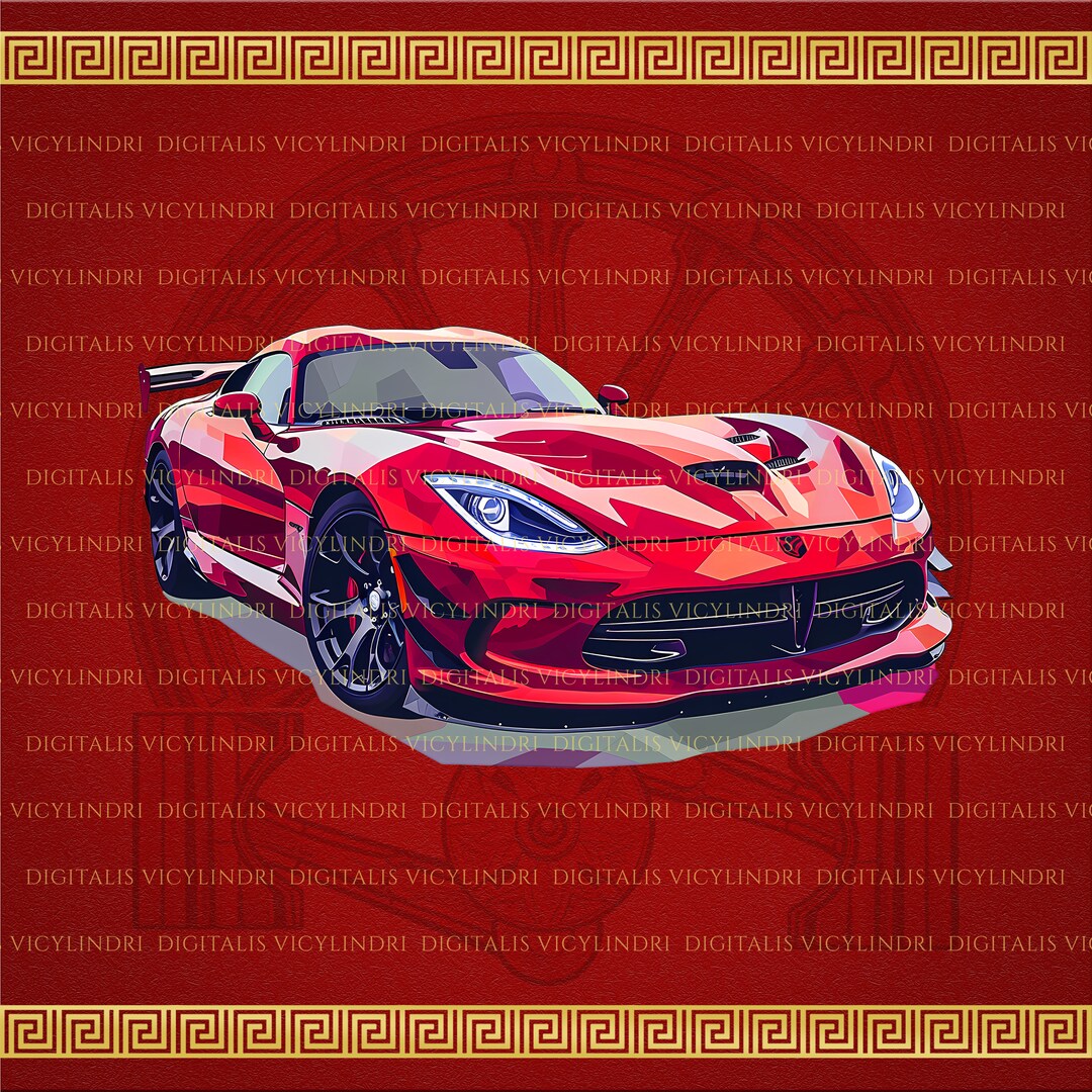 Dodge Viper ACR PNG, Dodge Decal, Car Printables, Bumper Sticker Design ...