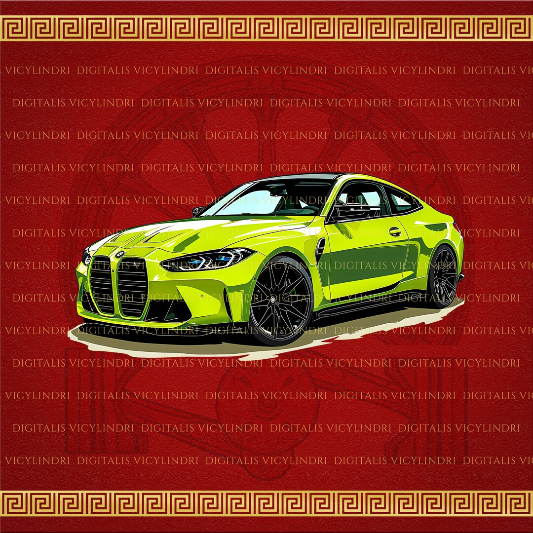 BMW M4 Competition G82 PNG, BMW Decal, Car Printables, Bumper Sticker ...