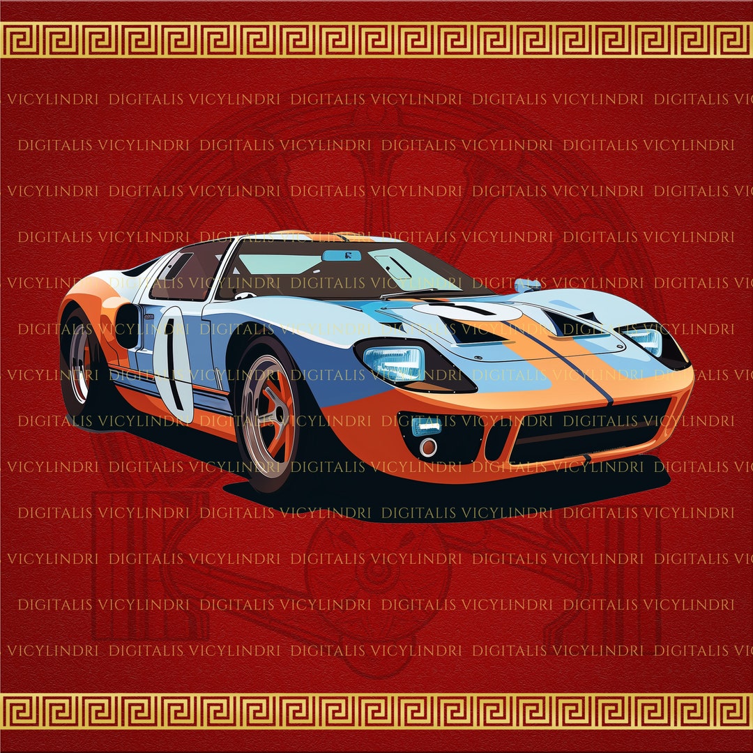 Buy Ford GT40 PNG, Ford Decal, Car Printables, Bumper Sticker Png ...
