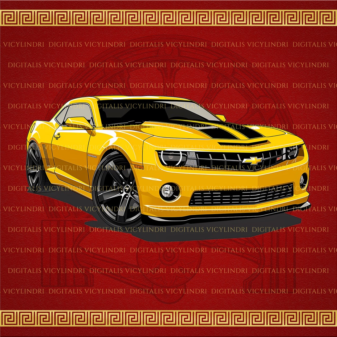 Chevrolet Camaro SS PNG, Chevrolet Decal, Car Printables, Bumper ...