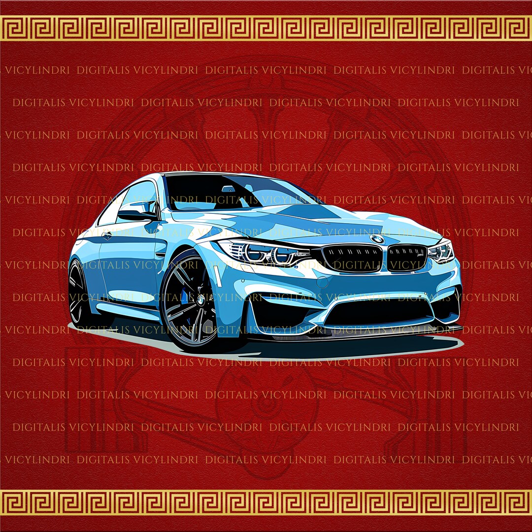 BMW M4 Competition F82 PNG, BMW Decal, Car Printables, Bumper Sticker ...