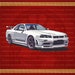 Nissan Skyline GT R34 PNG, JDM Decal, Car Printables, Bumper Sticker ...