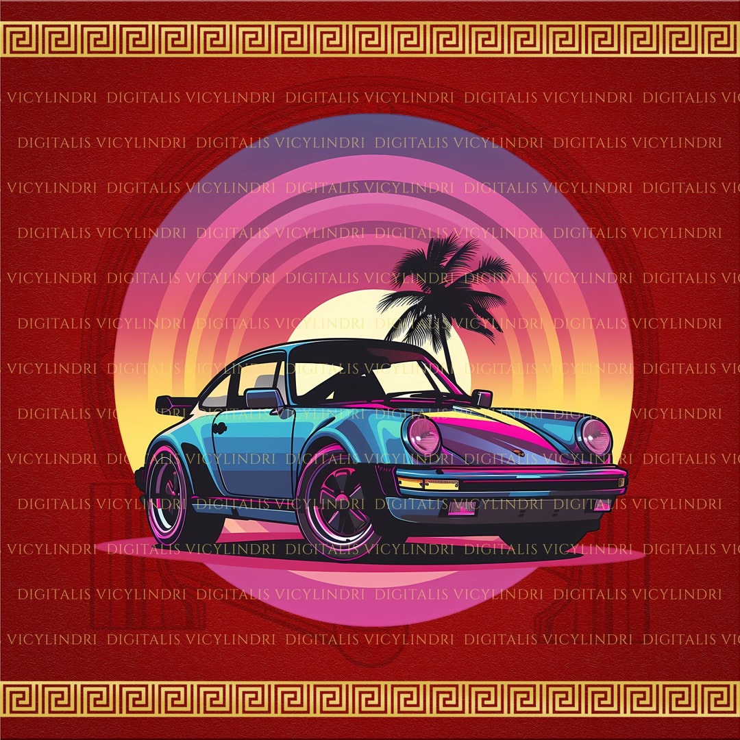 Porsche 911 Turbo 930 PNG, Porsche Decal, Car Printables, Bumper ...