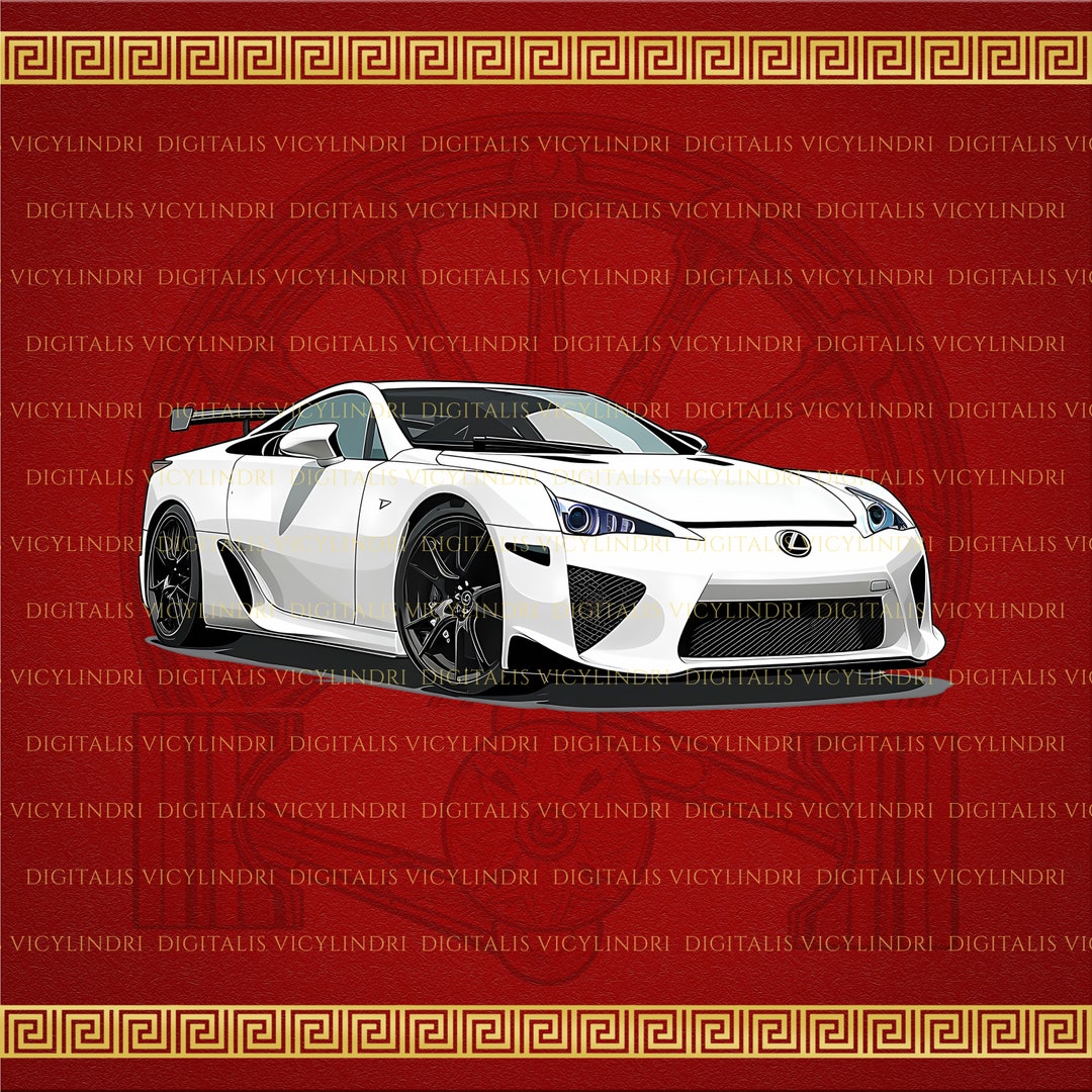 Lexus LFA PNG, Jdm Decal, Car Printables, Bumper Sticker Png, Bumper ...