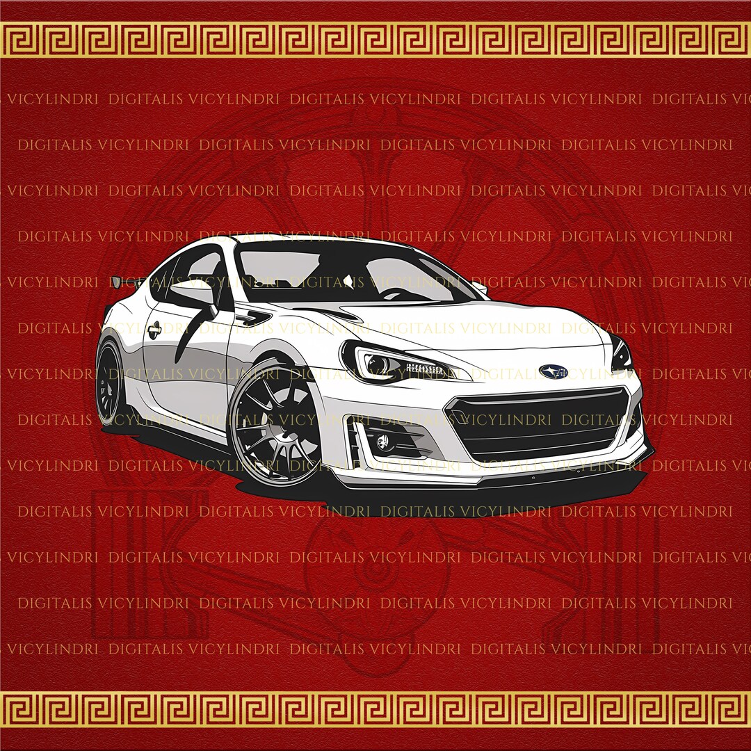 Subaru BRZ PNG, Jdm Decal, Car Printables, Bumper Sticker Png, Bumper ...