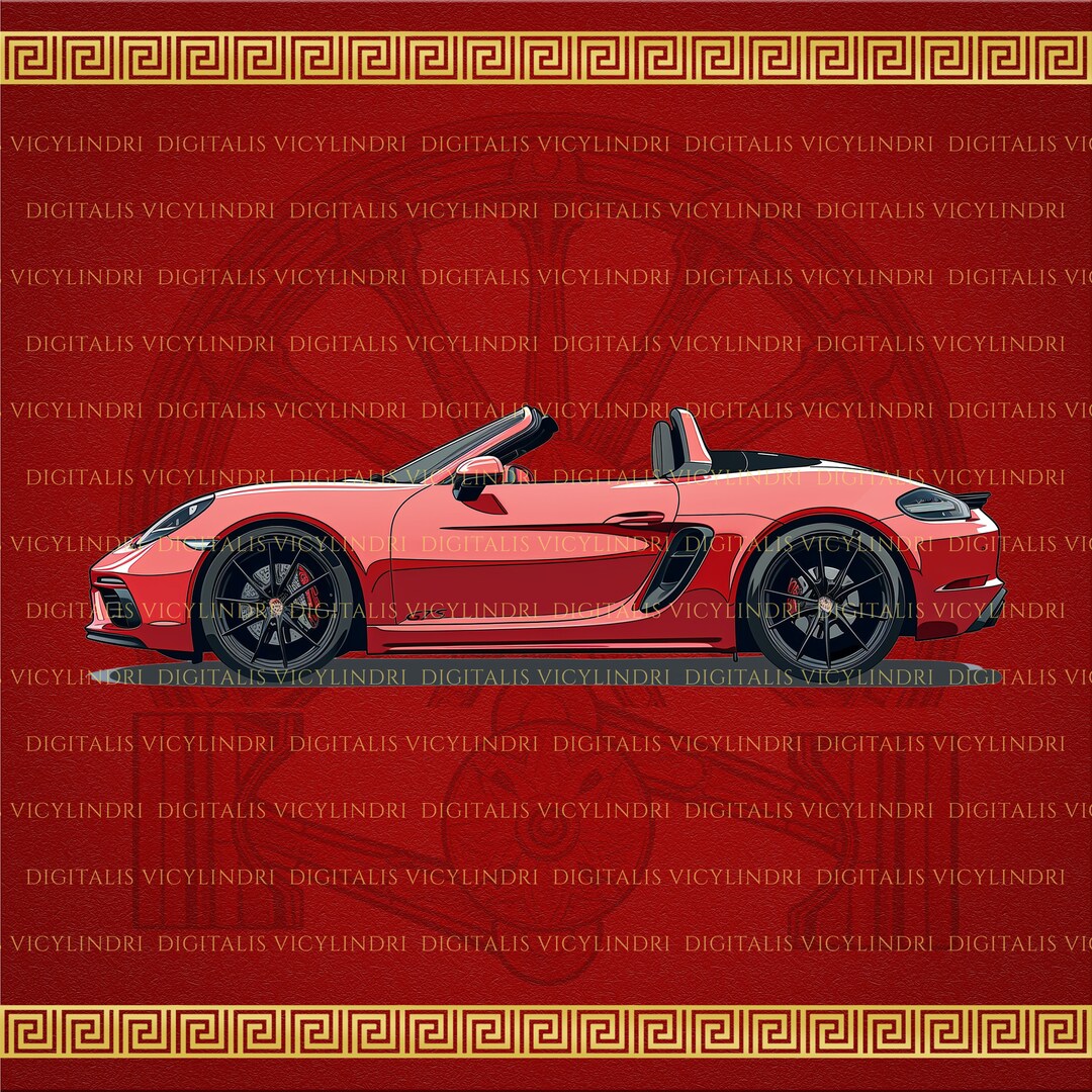 Porsche 718 Boxster GTS PNG, Porsche Clipart, Car Decal, Car Printables ...